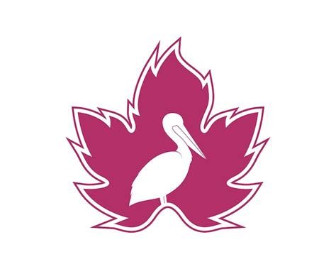 Premium Vector Maple Leaf With Bird Inside
