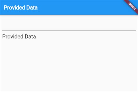 Flutter Provider Package