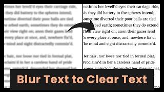How To Fix Blurry Text With Ai Make Blurry Text Readable 2024 Quick
