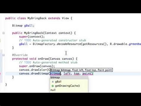 Android Application Development Drawing Bitmaps To Canvas View YouTube