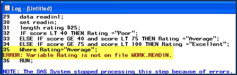 Sas Where Vs If Statements