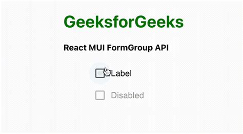 react mui formgroup api geeksforgeeks