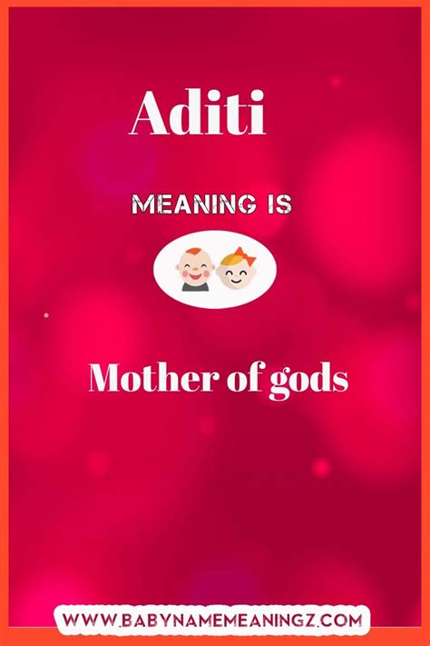 Aditi Meaning - Means boundless, entire or freedom, security in ...