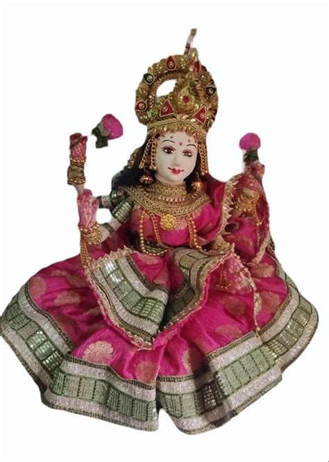 Cotton Fabric Handmade Laxmi Mata Doll Temple At Piece In