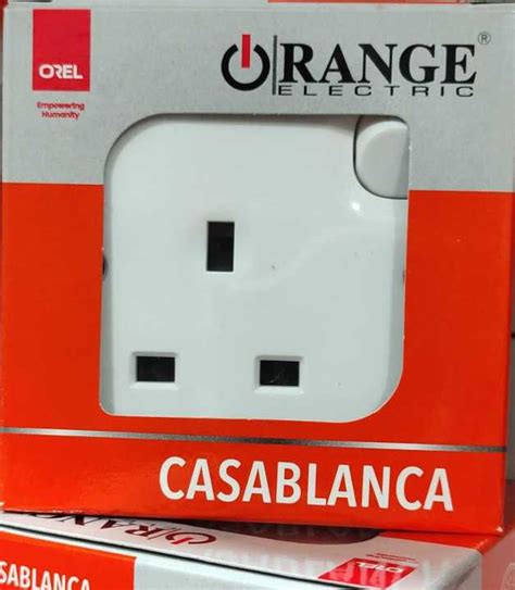 Orange Casablanca 13a Socket 13a Plug Square Pin Plug Darazlk