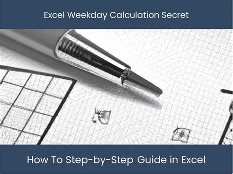 Calculate Weekdays In Month In Excel Step By Step Guide