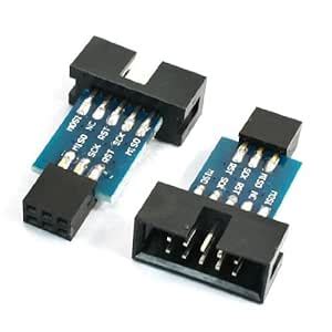 2pcs AVRISP USBASP STK500 10Pin To Standard 6Pin Adapter Board Amazon In Computers Accessories