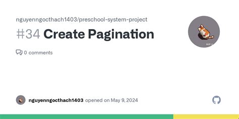 Create Pagination Issue Nguyenngocthach Preschool System Project GitHub