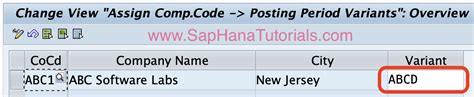 Posting Period Variants In Sap Open And Close Posting Periods Sap Hana Tutorials