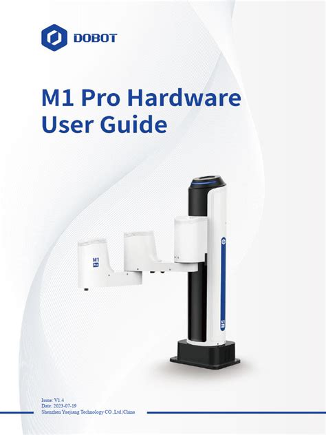 Dobot M1 Pro User Guide V14 20230920 En Download Free Pdf