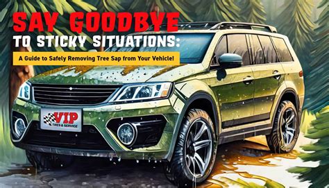 Sticky Situation A Guide To Remove Pine Sap From Your Car