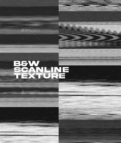 Black And White Scanline Texture Textures Graphicriver
