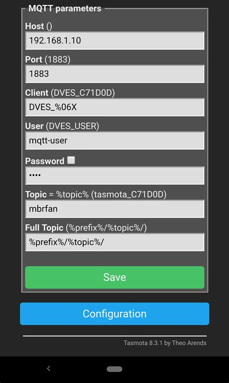Sonoff Ifan03 With Tasmota Configuration Using Mqtt Configuration
