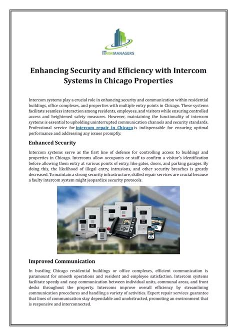 ppt enhancing security and efficiency with intercom systems in
