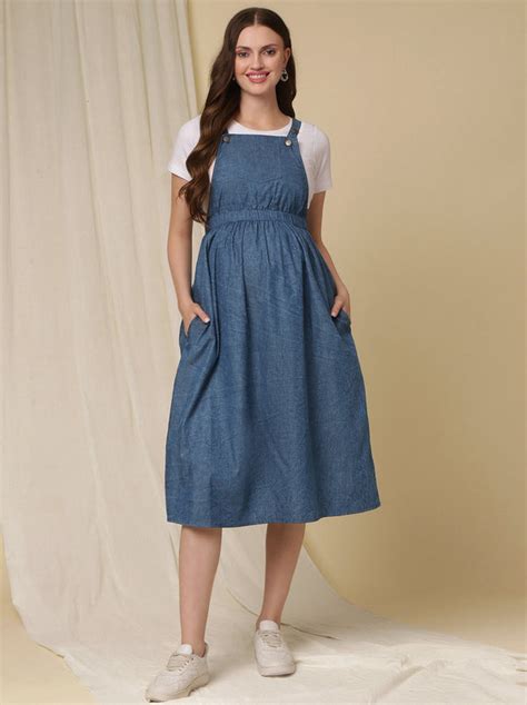 Maternity Dresses Cotton Maxi Party Wear Wobbly Walk