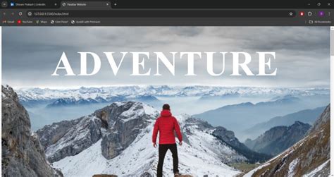 Shivam Prakash On Linkedin Webdesign Html Css Parallax