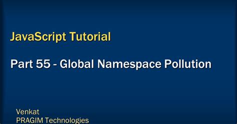Sql Server Net And C Video Tutorial Global Namespace Pollution In