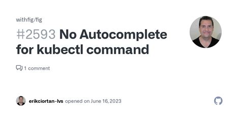 No Autocomplete For Kubectl Command Issue Withfig Fig GitHub