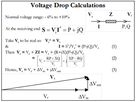 Power Transmission Lines Voltage Drop Electrical Engineering Stack