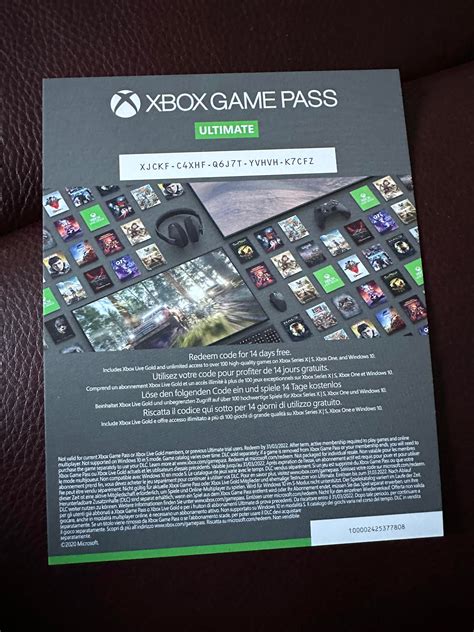 Game Pass Ultimate Codes Rxbox
