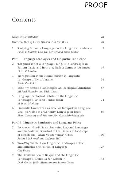 Pdf Part I Language Ideologies And Linguistic Landscape