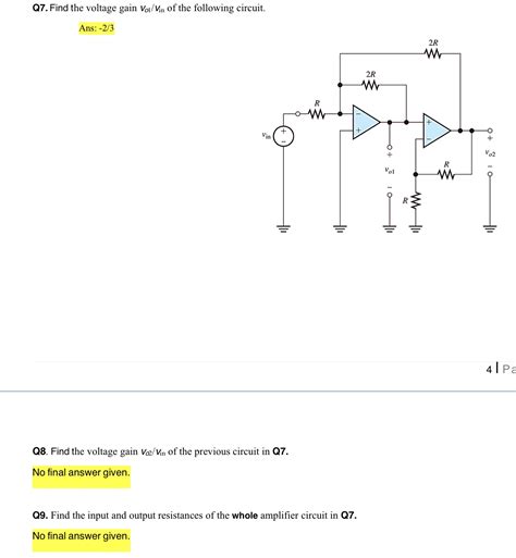 Solved Please Solve The Three Quetions Q7 Q8 And Q9Q7 Chegg Com