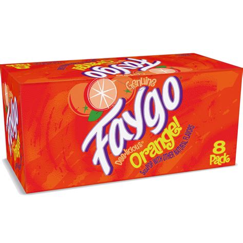 Faygo 8pk 12oz Orange