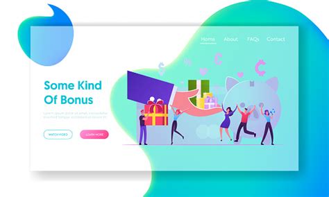 보너스 카드 로열티 프로그램 보상 적립 선물 사용 특전 웹사이트 방문 페이지 돈 웹 페이지 배너돼지 저금통 근처 문자에 선물