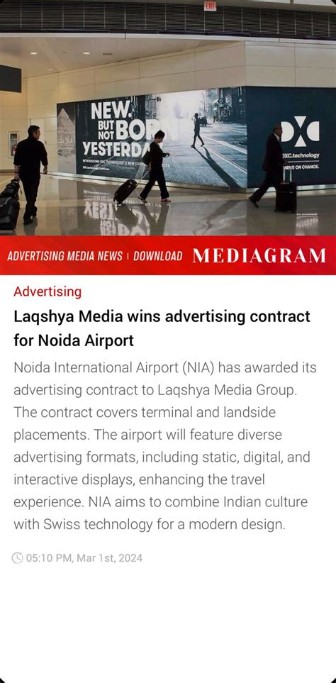 Bushra Khan On Linkedin Noida Airport Advertising Contract Has Been Awarded To Laqshya Media