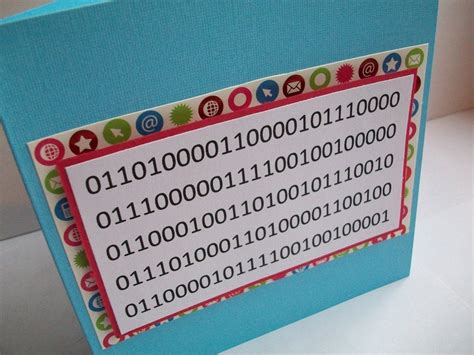 binary code happy birthday card deluxe for that by argyleapple