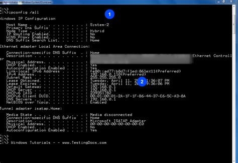 Windows Ipconfig Command TestingDocs
