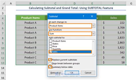 How To Make Subtotal And Grand Total In Excel Methods ExcelDemy