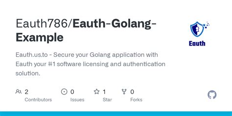 Github Eauth786eauth Golang Example To Secure Your Golang Application With Eauth