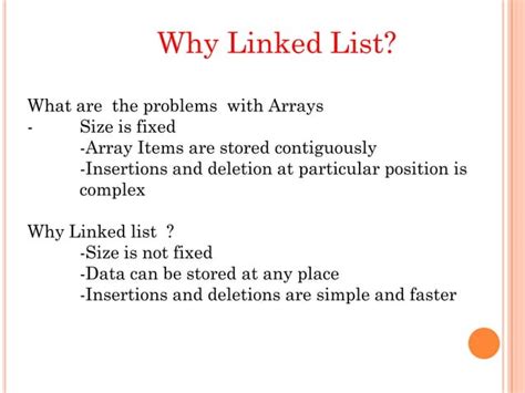 Singly Linked List Ppt