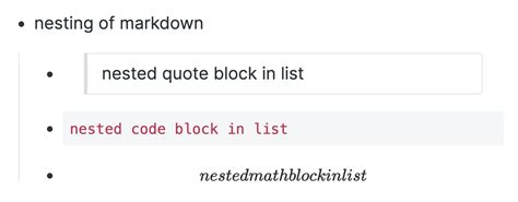 Some Markdown Items In List Items Render Incorrectly In Live Preview Bug Graveyard Obsidian