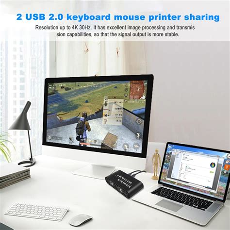 2 In 1 HD 4K USB KVM Switch 2 Ports USB Switcher B Grandado
