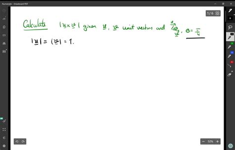 SOLVED Magnitude of a cross product Compute 𝐮 𝐯 if 𝐮 and 𝐯 are