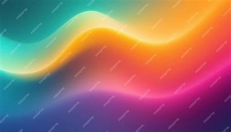Multicolor Fusion Gradient Background With Blur And Noise Grain Texture Premium Ai Generated Image