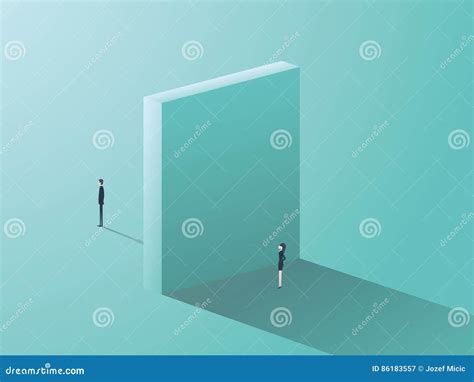 Business Gender Inequality Vector Concept Symbol Of Discrimination