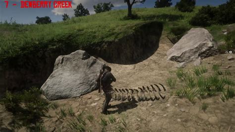 Rdr2 All Dinosaur Bone Locations Cut Youtube