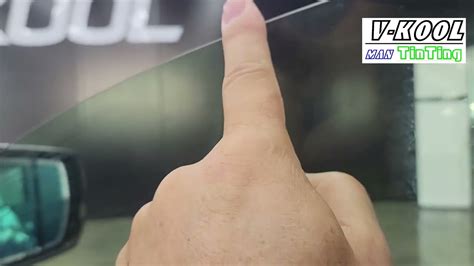 자동차썬팅 교육 측면틴팅 유리 엣지 먼지 잡아요 브이쿨맨 Youtube