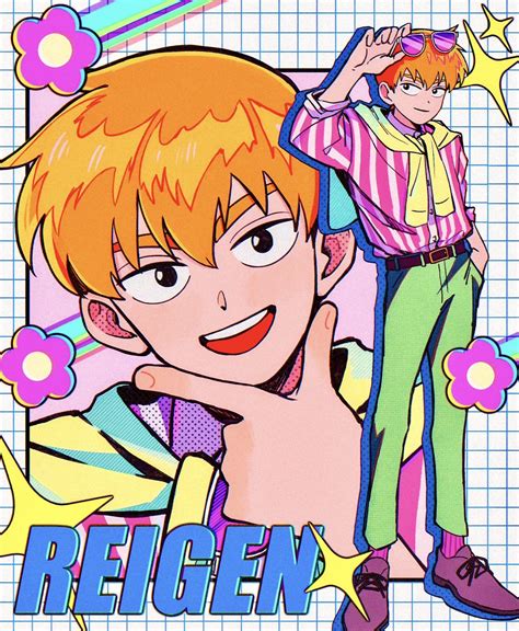 ᴍᴏʙ ᴘʜʏꜱᴄᴏ 100 Mp100 Characters Reigen Arataka Poster Reigen Fanart