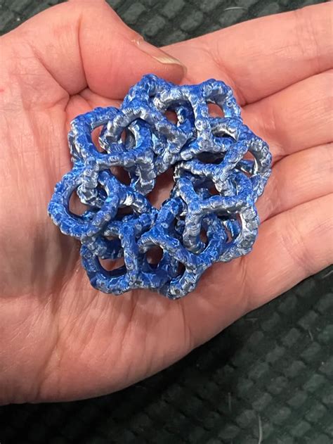 Bumpy Bulgy Cube Loop Fidget By Purple Pterodactyl Makerworld