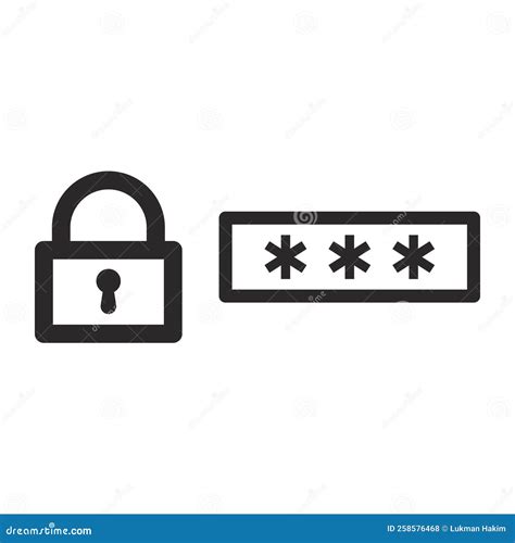 Password Security Symbol Design Stock Vector Illustration Of Privacy