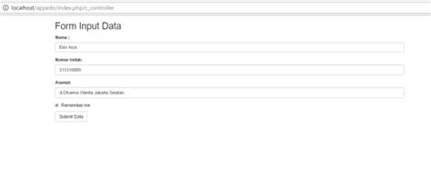 Membuat Form Input Codeigniter Site Title
