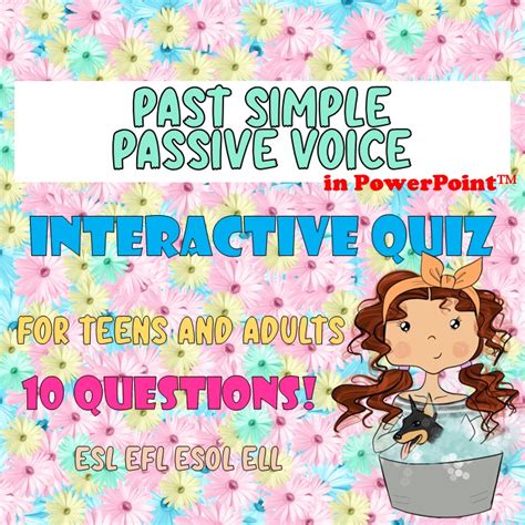 Past Simple Passive Voice Esl Interactive Grammar Game Quiz Test Made