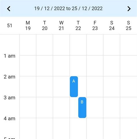 Week View Incorrectly Displays Events When A Day Contains Overlapping Events Issue