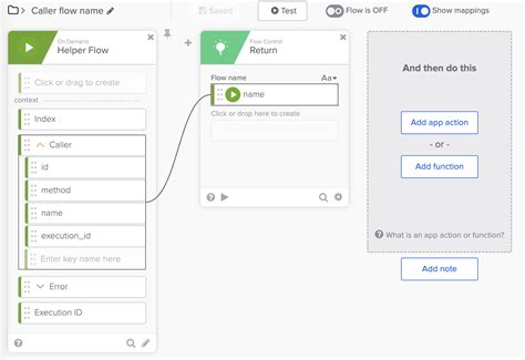 how to include the running flow name in a slack message in workflows