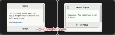 Jquery Mobile 05 Membuat Popup Window Banghaji Dotcom