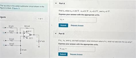 The Op In The Adder Subtracter Circuit Shown In Chegg